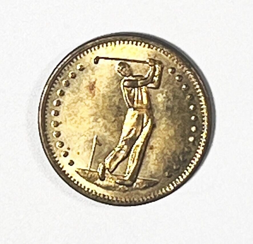 Ball O Matic Golf Ball Machine Token South Bend Indiana Brass 1.125"