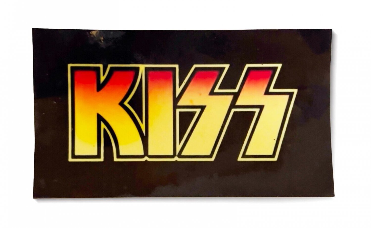 Vintage KISS Destroyer Sunburst Logo Vinyl Decal Sticker 5.25" x 2.5"