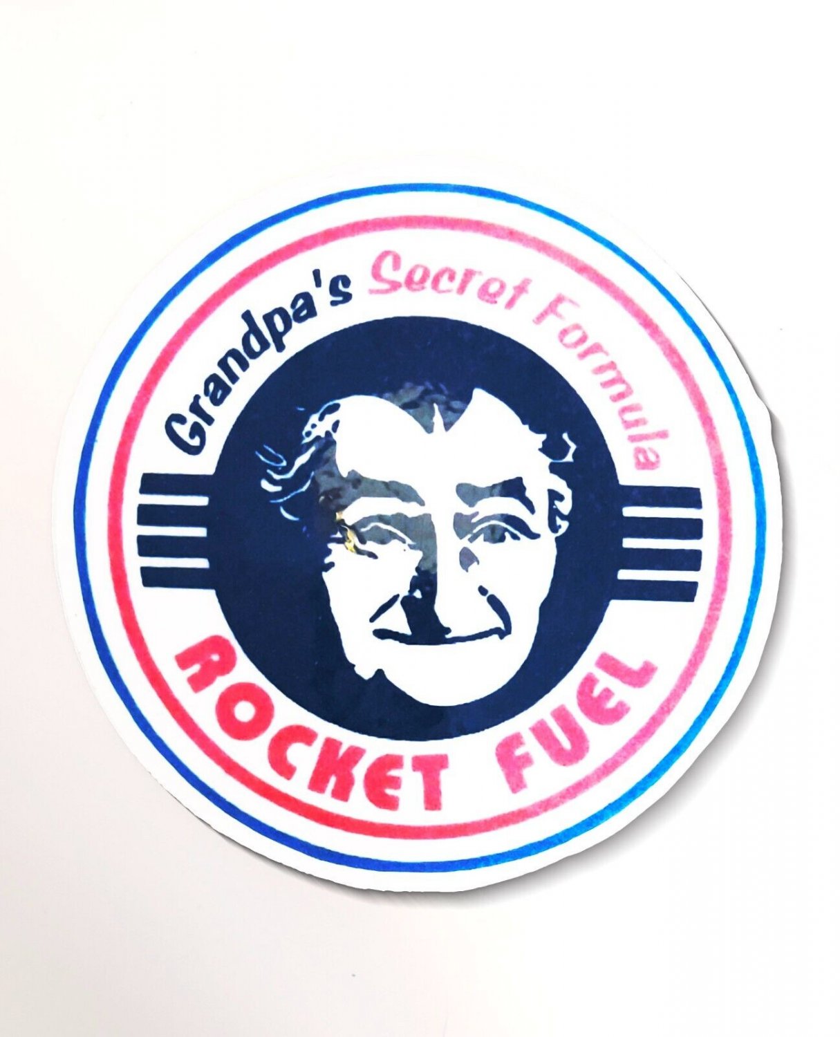 Vintage Original ROCKET FUEL Grandpa's Secret Formula 3" Vinyl Sticker ...