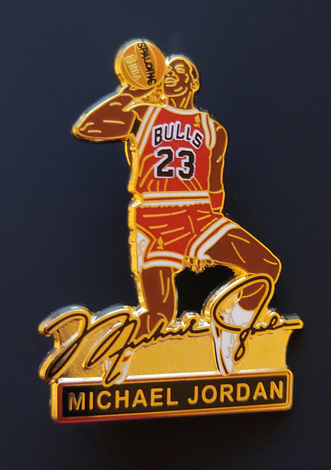 Chicago Bulls Michael Jordan 1988 Slam Dunk Champion Lapel Pin