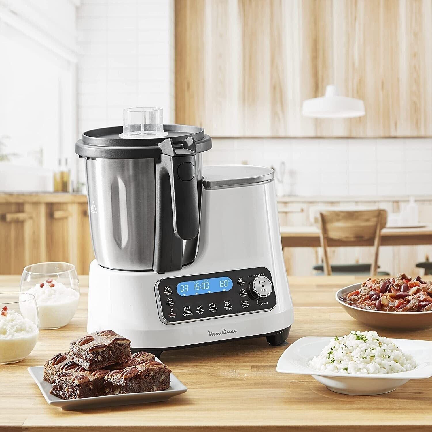 Moulinex ClickChef HF4SPRBL Robot Of Kitchen Multifunction 1400W, 121.7oz 5