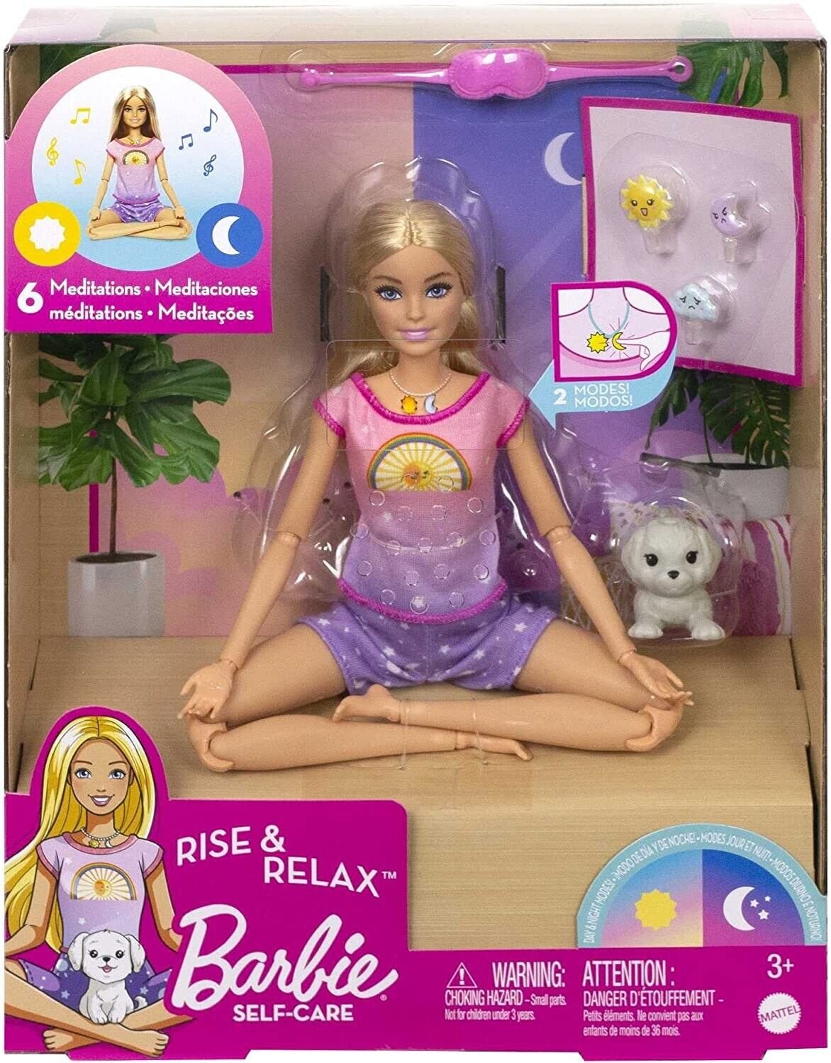 Barbie Wellbeing Meditation Doll Articulated with Lights And Sounds ...