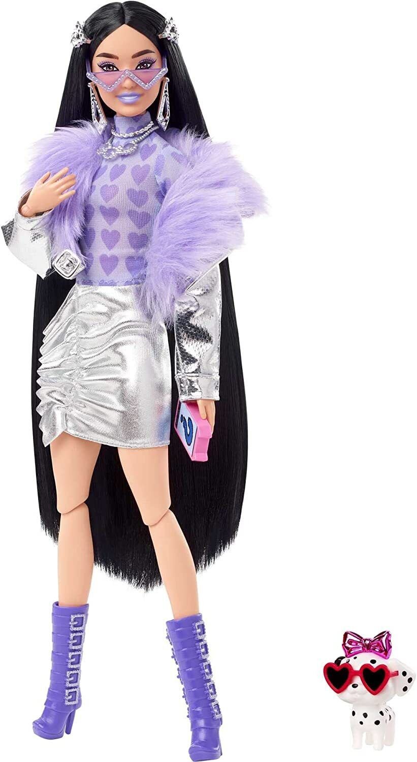 Barbie Extra Jacket With Hair And Boots Purple Doll Articulated ...