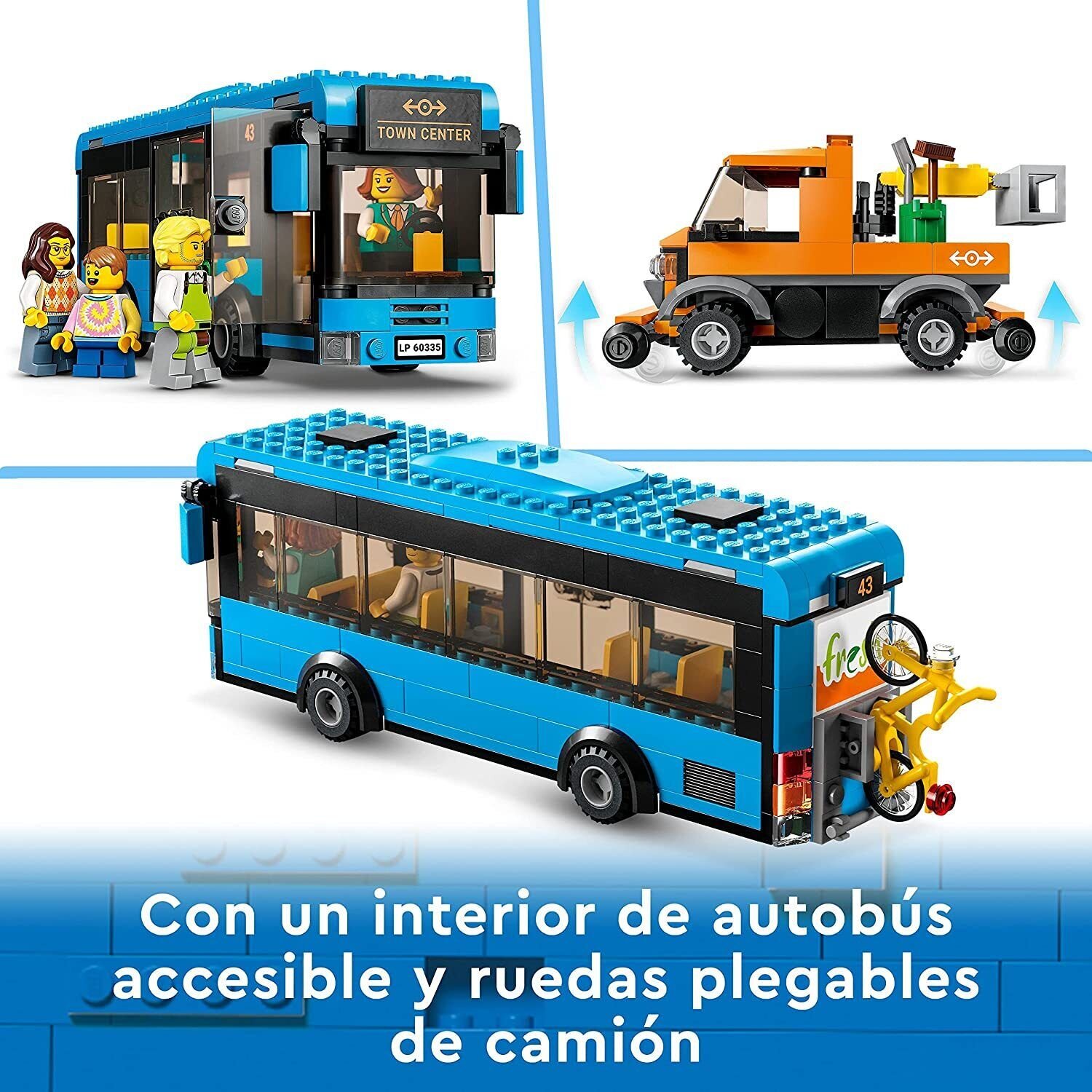 LEGO 60335 City Station Of Train with Bus Of Toy, Truck, Way, Bases