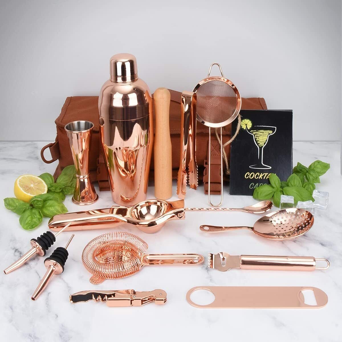 Kit Barman Cocktail BAR Of 17 Parts Bag Transport With Lead for Carry