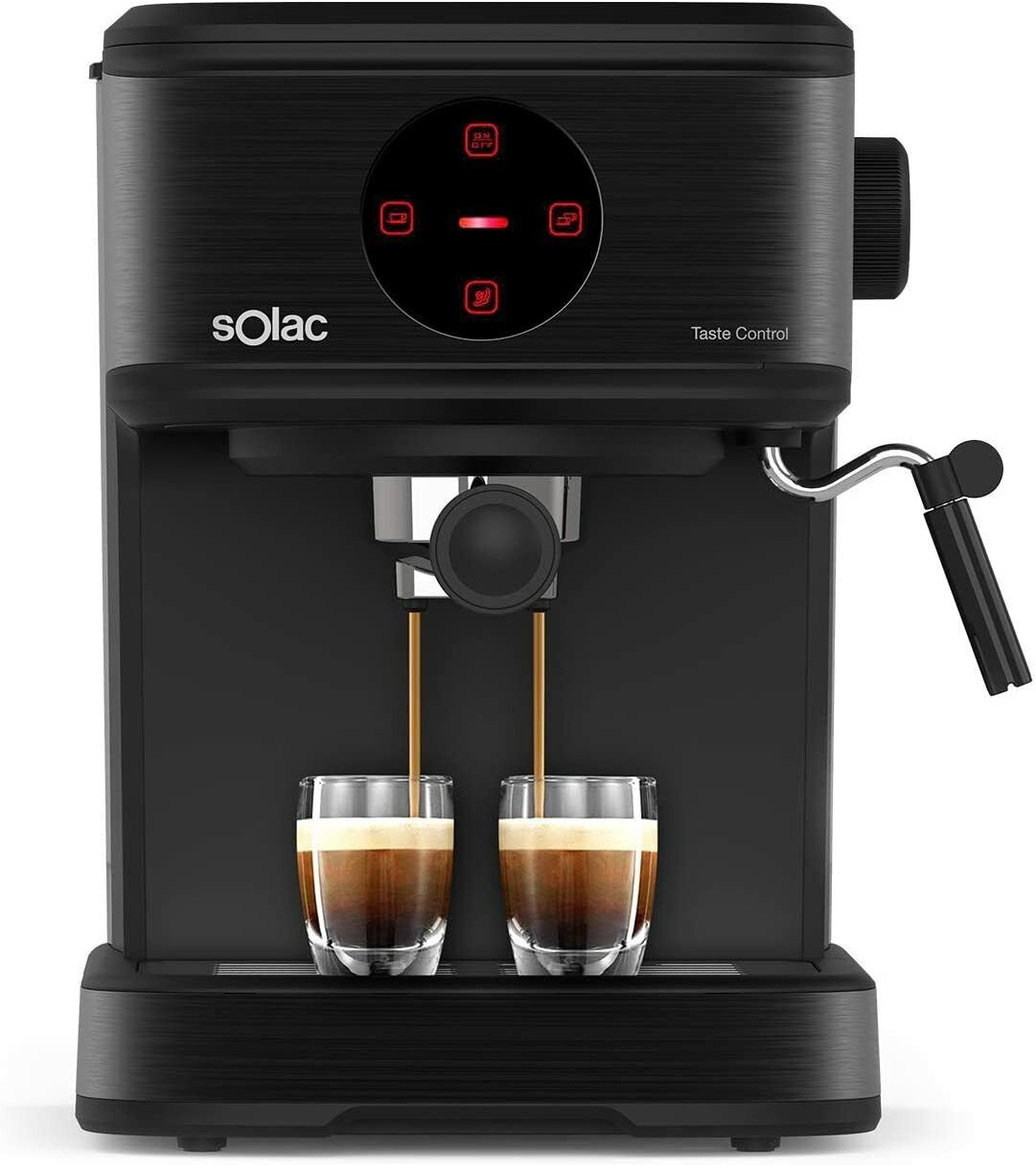 Solac CE4498 Taste Control Coffee Maker Espresso Touch 20bar, Double Cream