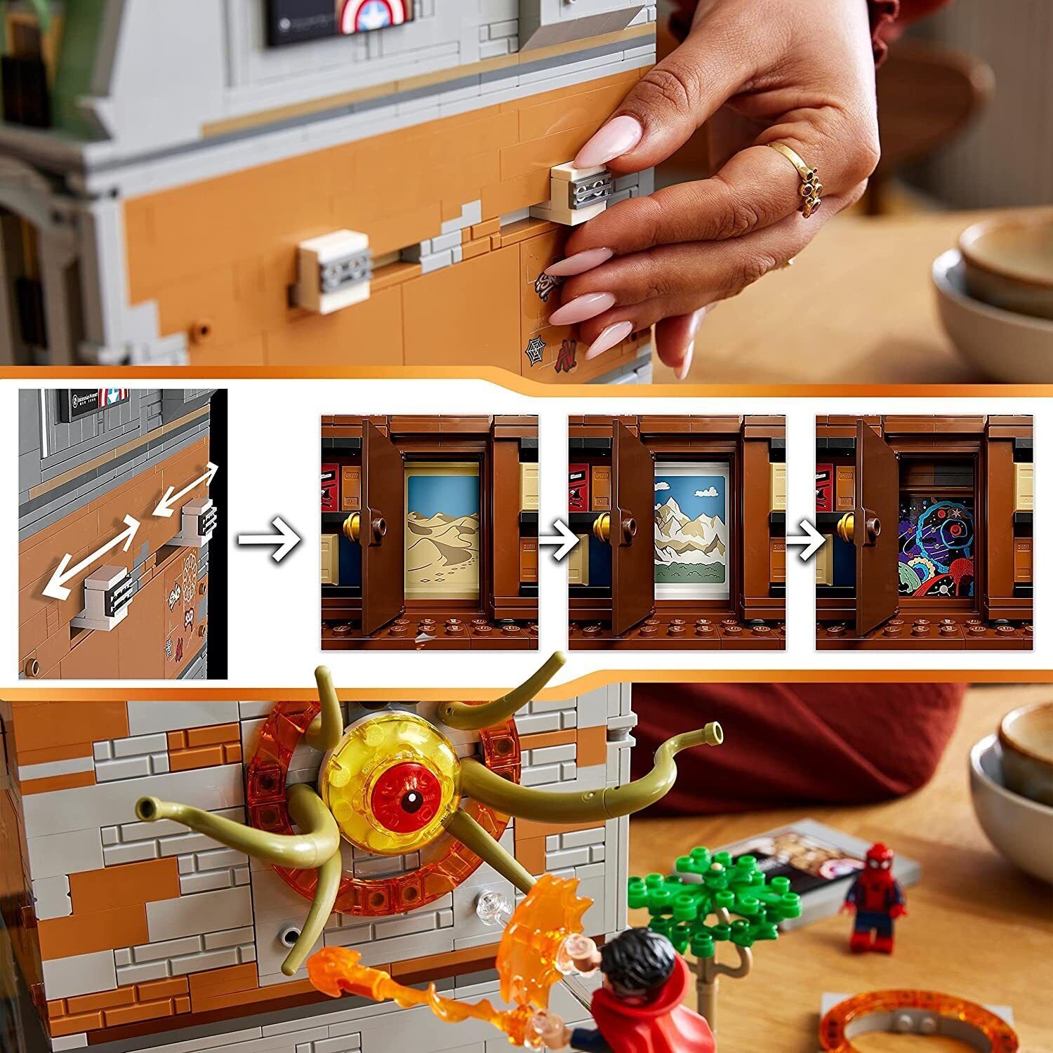 LEGO 76218 Marvel Santuario, Modular Buildings, Mini Figures Doctor ...