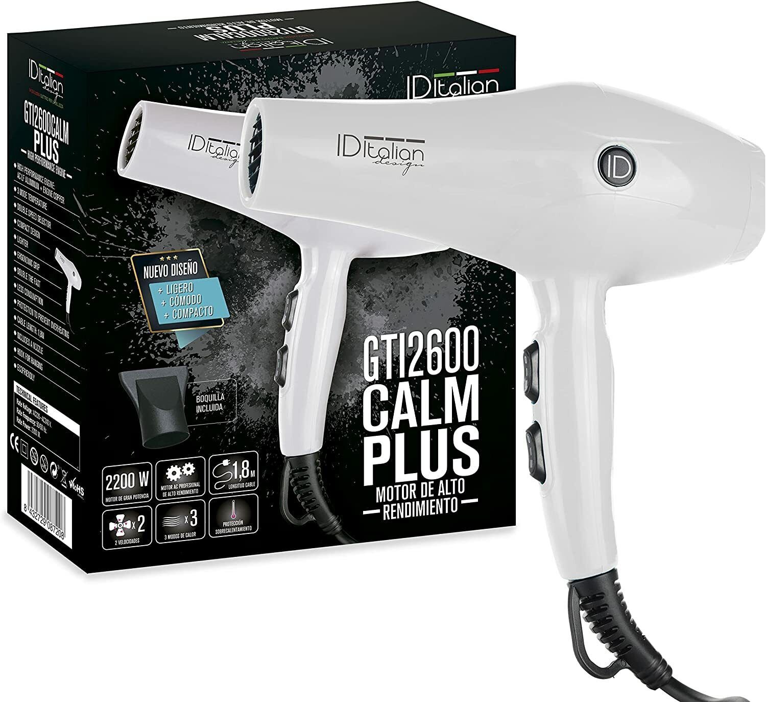 ID Italian Design - Dryer Of Hair GTI 2600 With Engine AC Durable,