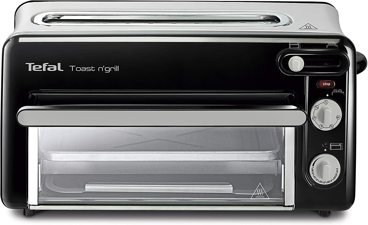 Tefal Toast & Grill TL6008 Toaster And Oven 2 On 1, 1300W Timer 1 Slot