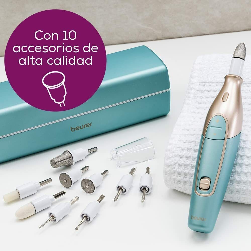 Beurer MP 84 Set Of Manicure/Pedicure Lime Nail Electric With Battery ...