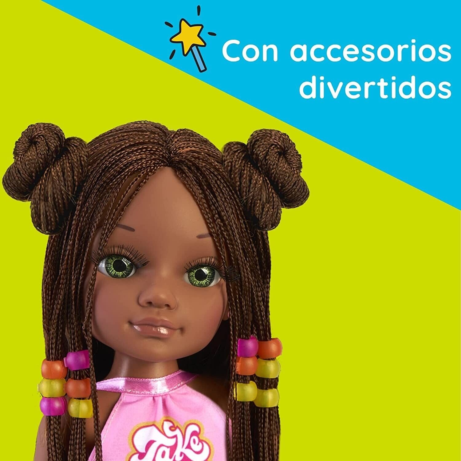 Nancy - Un Día Of Braids Brunette, Doll with Plaits And Accessories for ...
