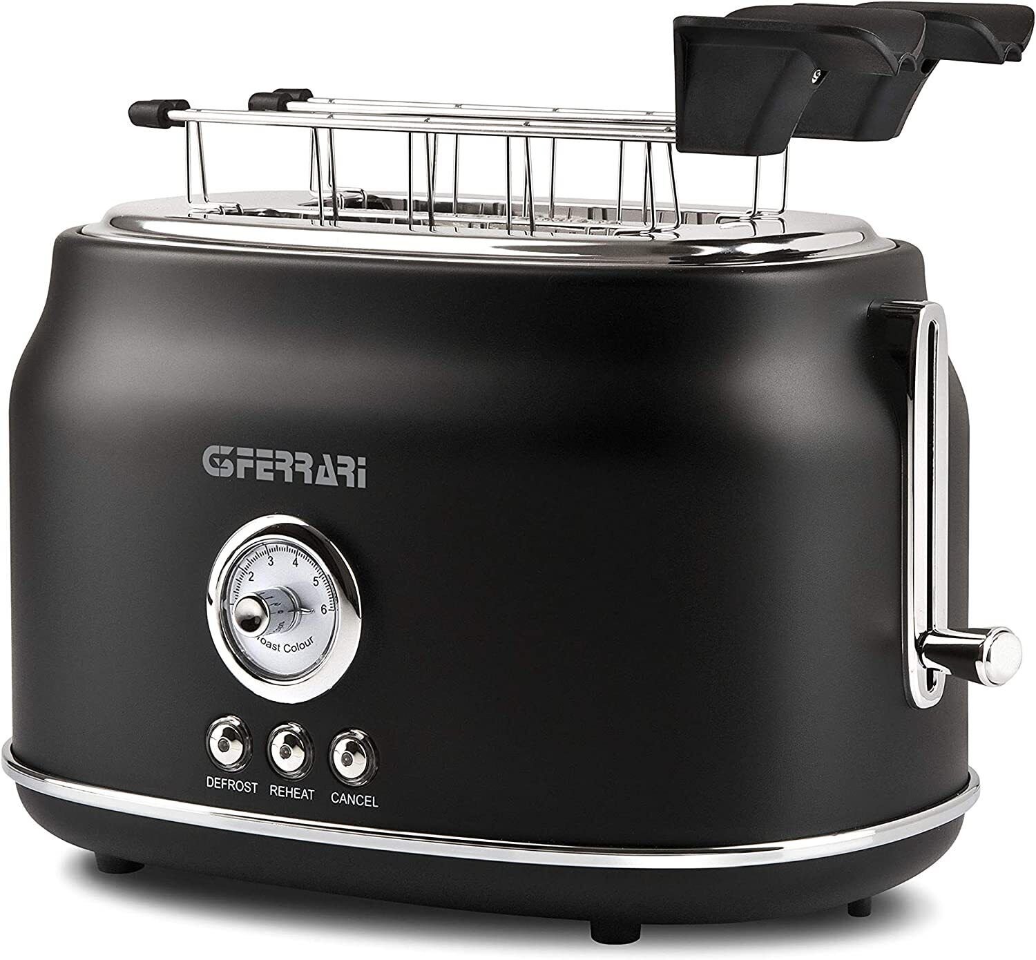 G3 Ferrari G10134 Artista - Toaster, 750 W,Stainless Steel, Black ‎230V