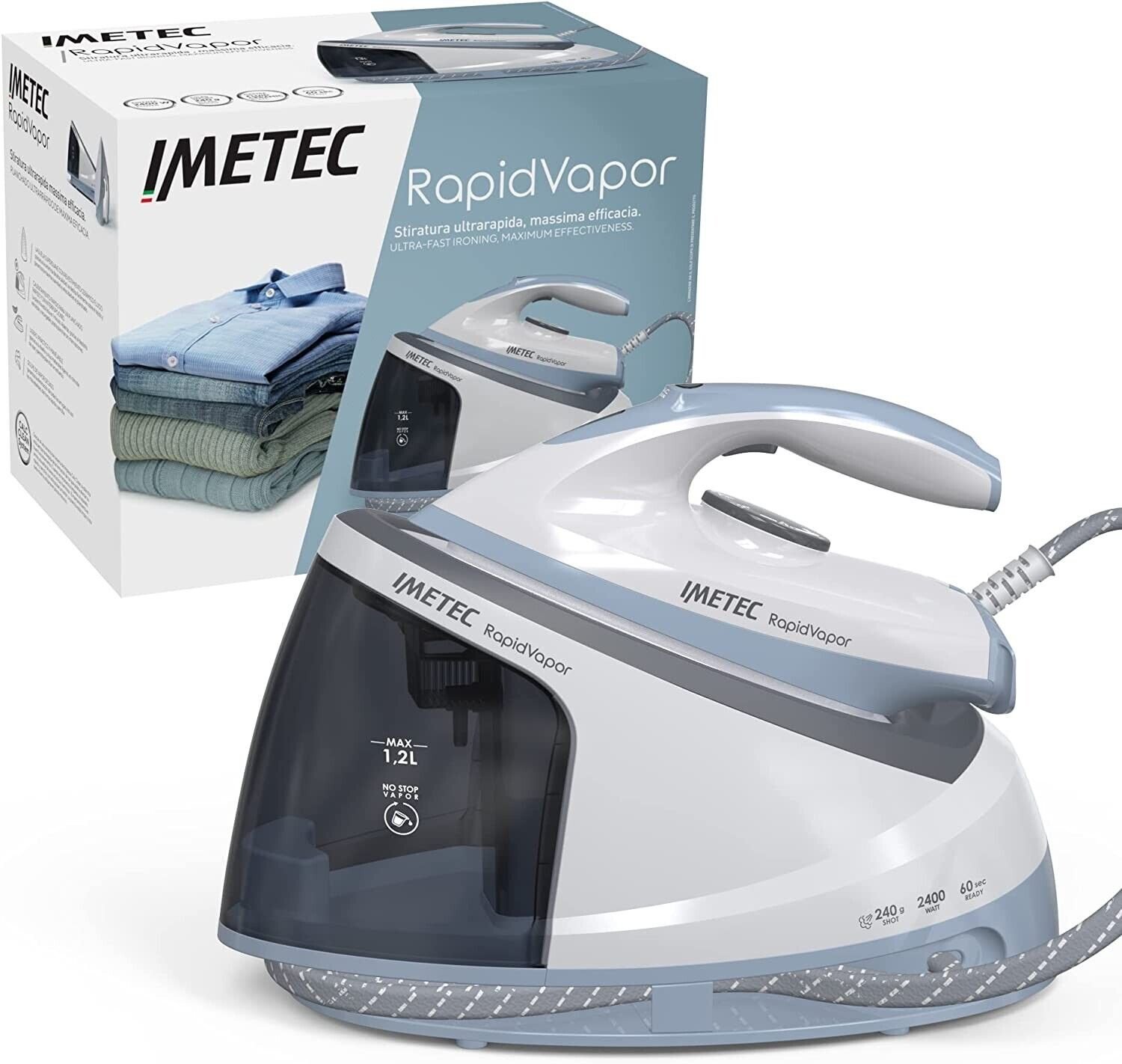 Imetec Rapidvapor - Centre Of Ironing, Soleplate Of Ceramic, Warming Fast