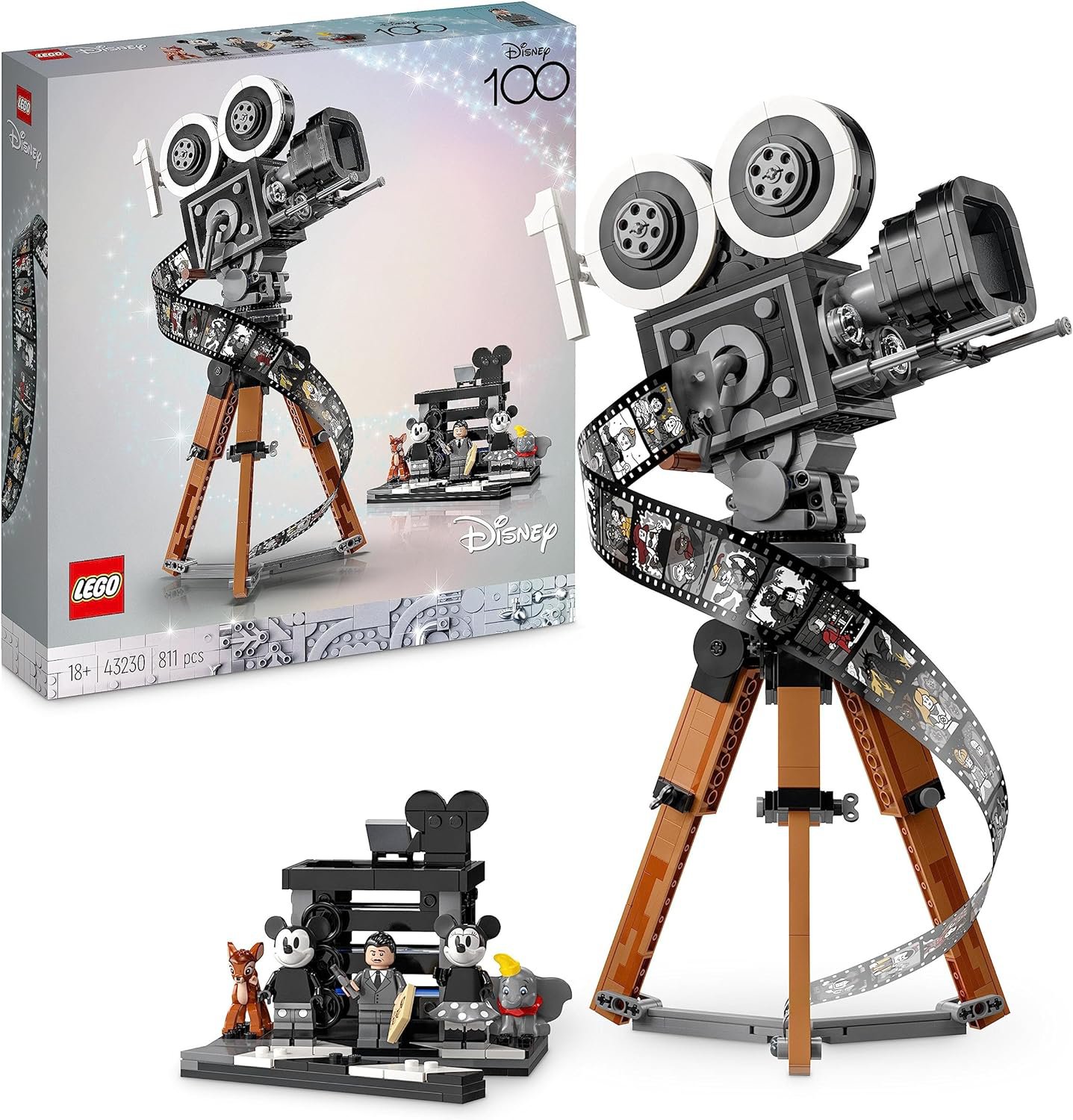 LEGO 43230 Disney Camera in Tribute to Walt Disney, Commemorative Set