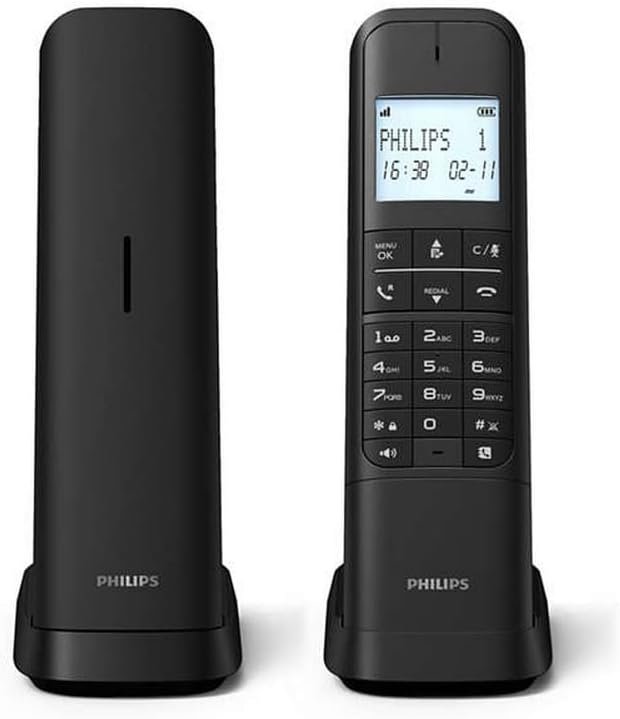 Philips M4701B/12 - DECT Wireless Landline Telephone, 4.6 cm Screen ...