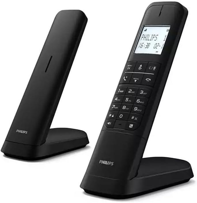 Philips M4701B/12 - DECT Wireless Landline Telephone, 4.6 cm Screen ...