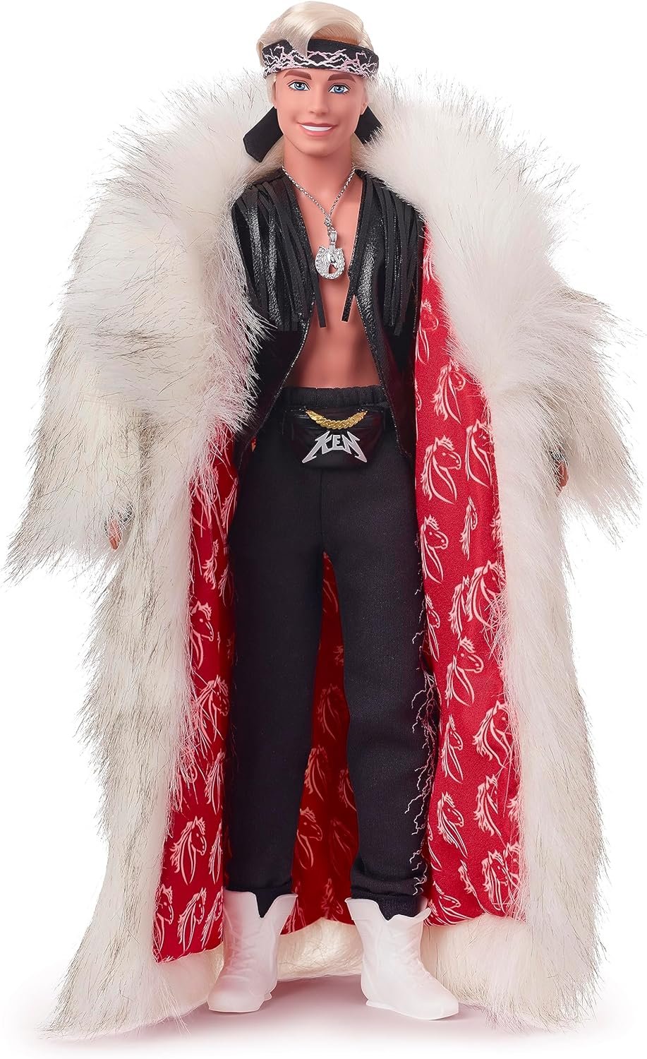 Barbie The Movie - Rocker Ken Doll with fringe vest and bandana