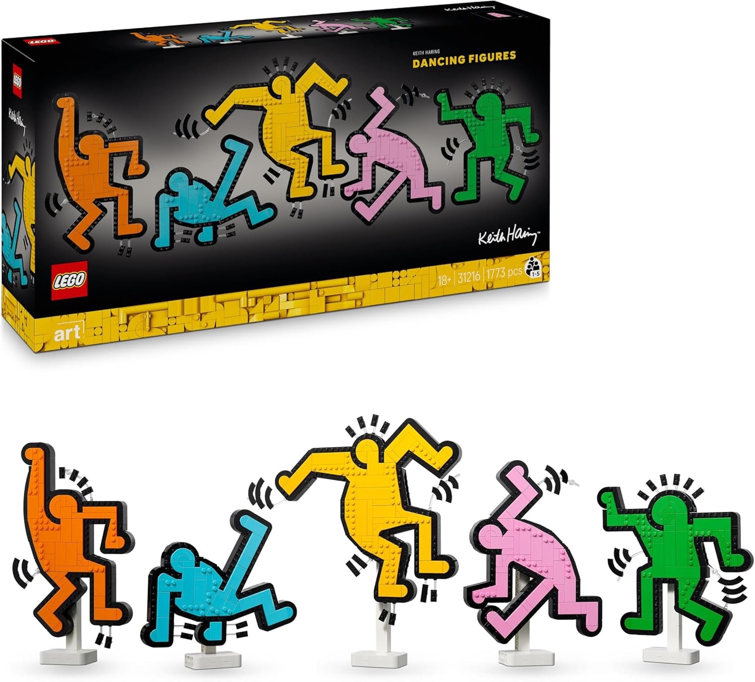 LEGO Art Keith Haring: Dancing Figures - Home Wall Decor
