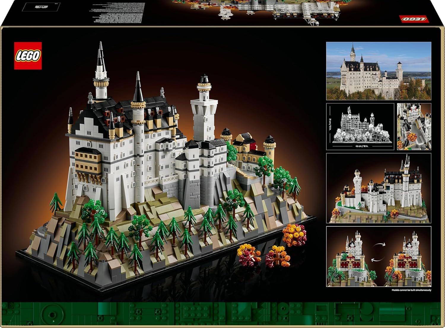 LEGO Architecture Neuschwanstein Castle - DIY Model Kit for Adult