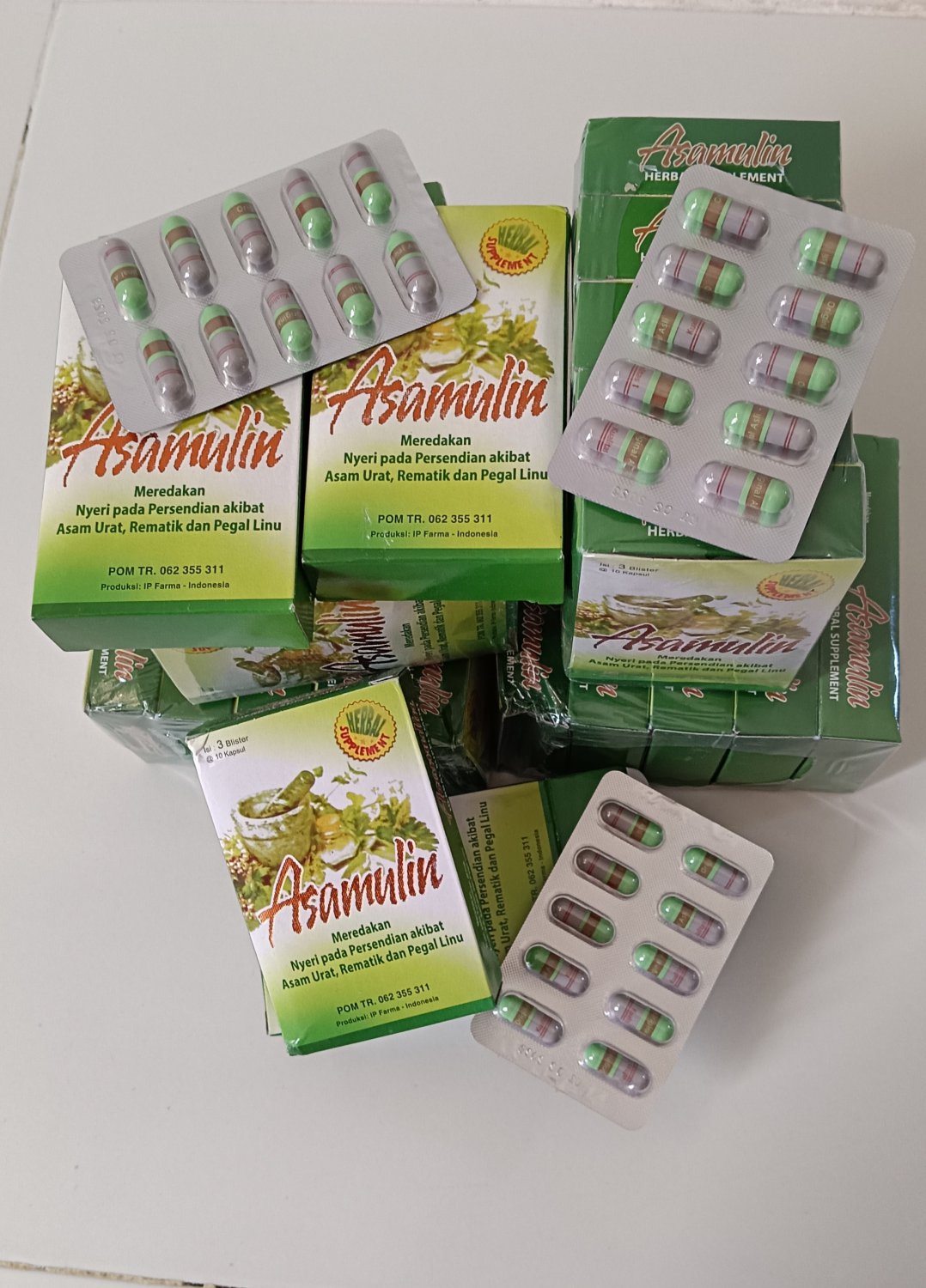 10 Box Asamulin 100% Original - for rheumatic urtic acid medicine ...