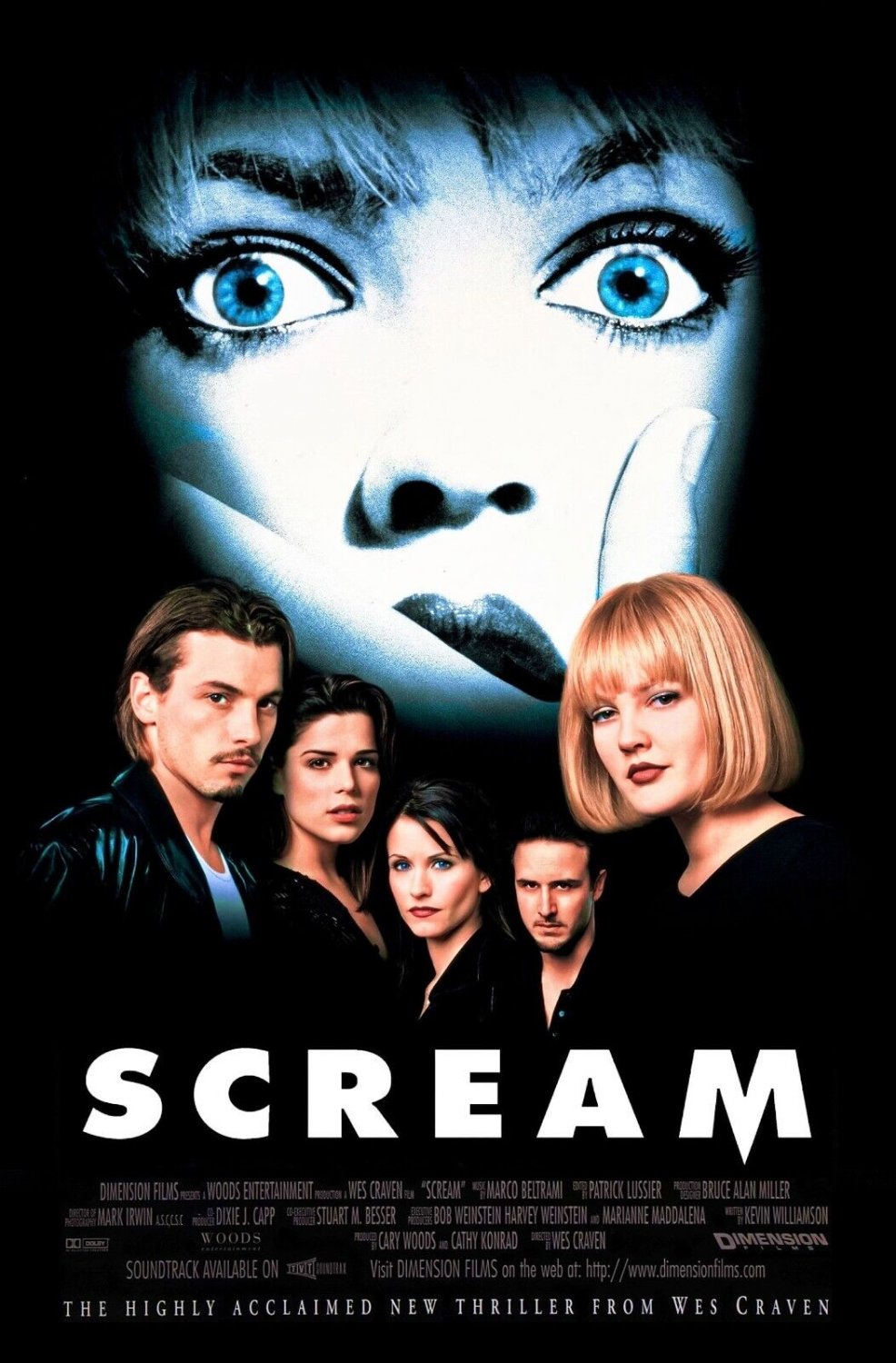 Scream 1 Movie Poster | 1996 | 11x17 | NEW | USA