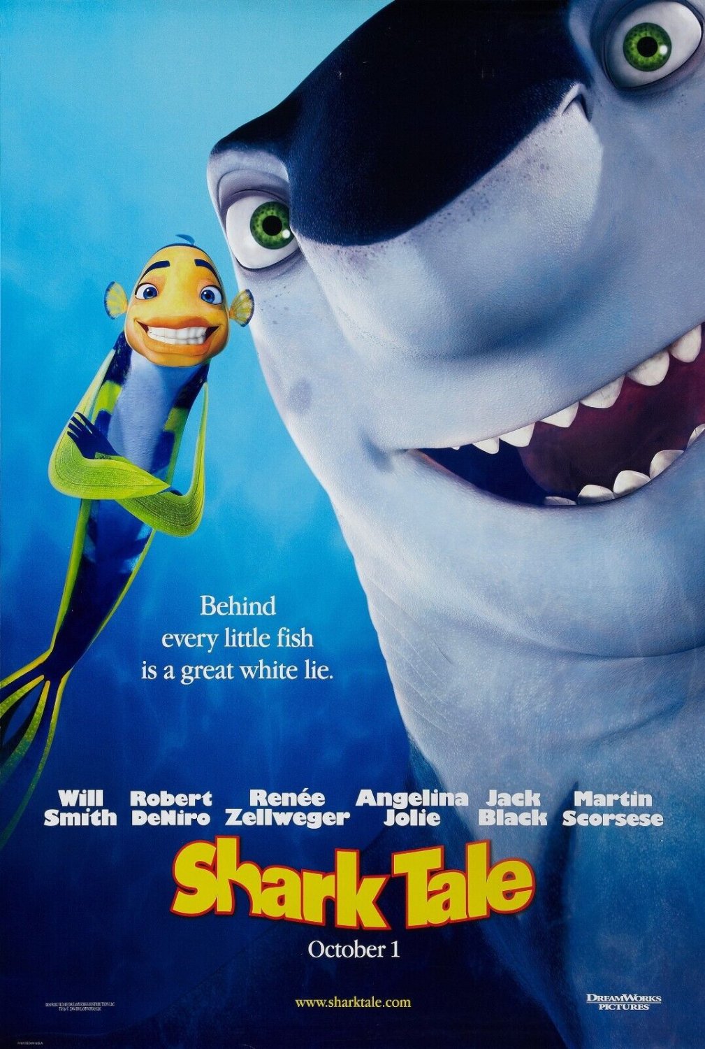 Dreamwork's Shark Tale Movie Poster | 2004 | 11x17 | NEW | USA