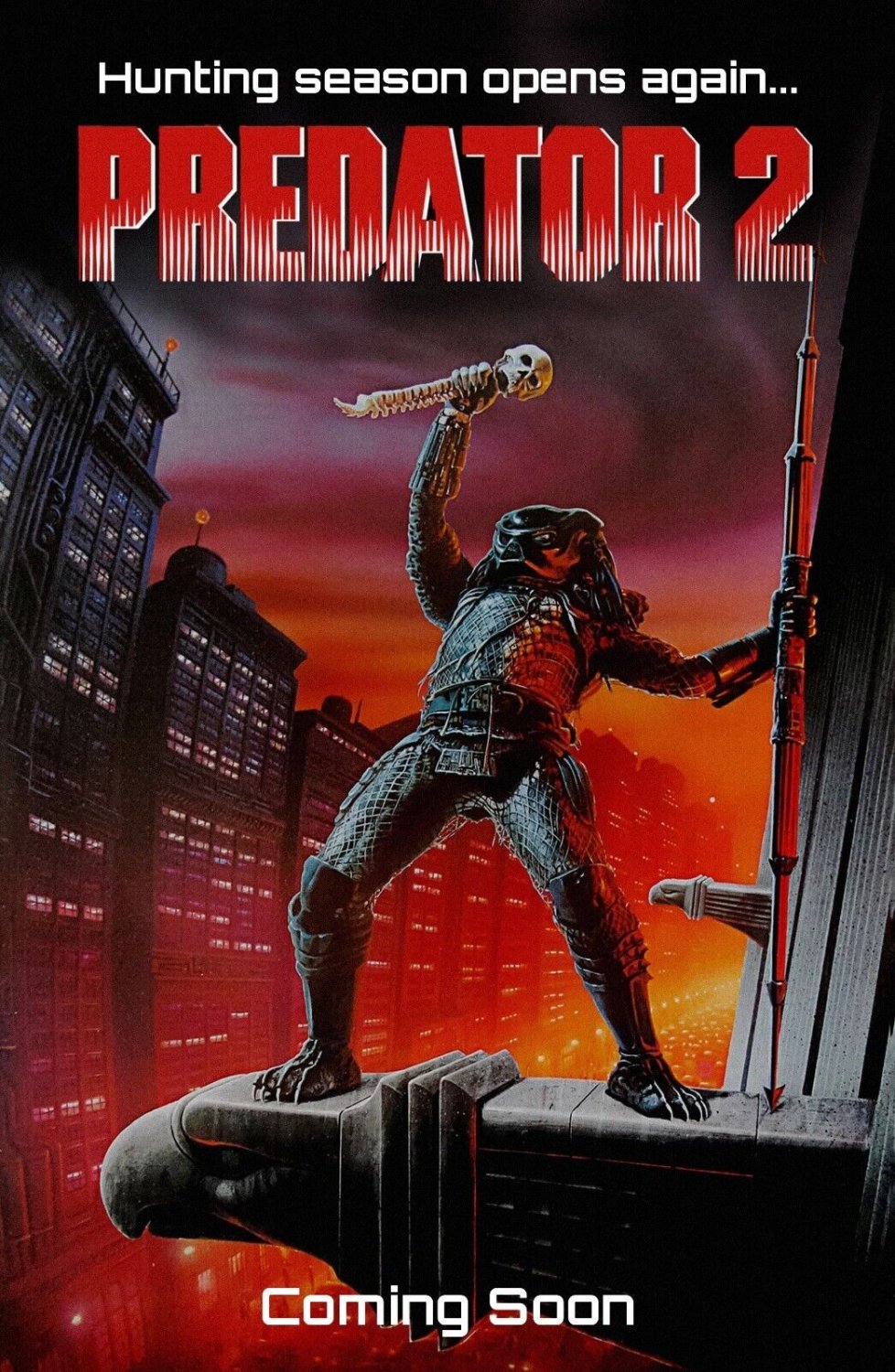 Predator 2 Movie Poster | 1990 | 11x17 | NEW | USA