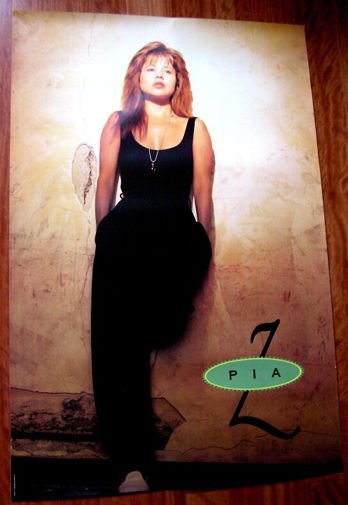 PIA ZADORA 1989 Full Color Promotional Only Poster 24" x 36" For LP Pia Z