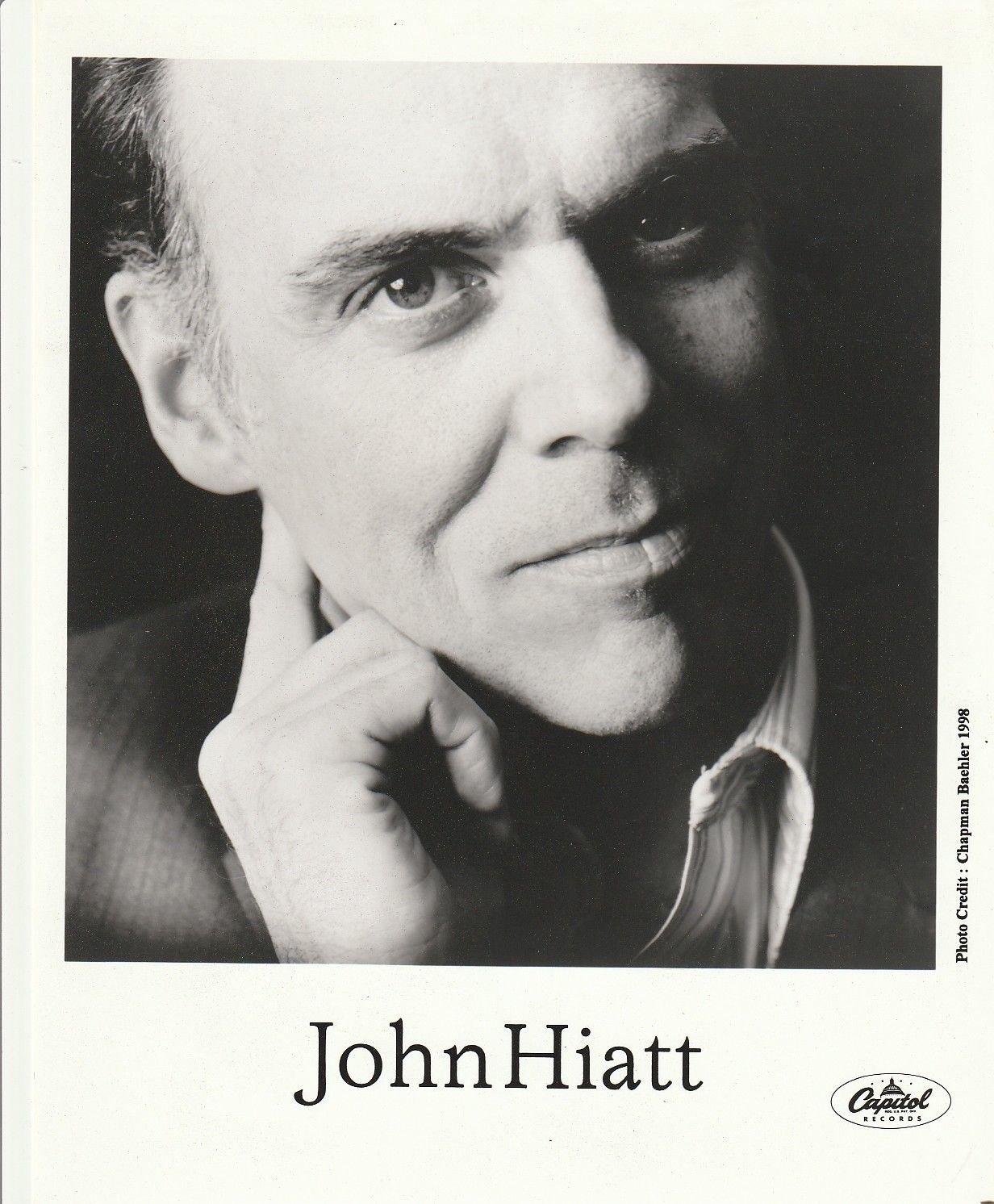 John Hiatt Original US 1998 Promotional Only 8x10 Capitol B&W Press ...