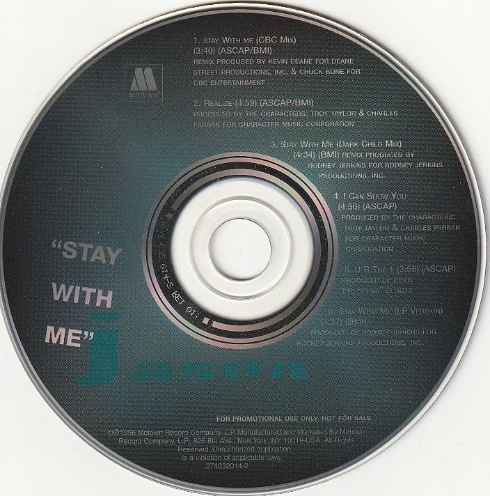 Jason Weaver ‎– Stay With Me 1996 US 6-Song EP Motown Promo CD