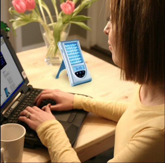 PORTABLE ARTIFICIAL SUNLIGHT LIGHT BOX~SAD THERAPY