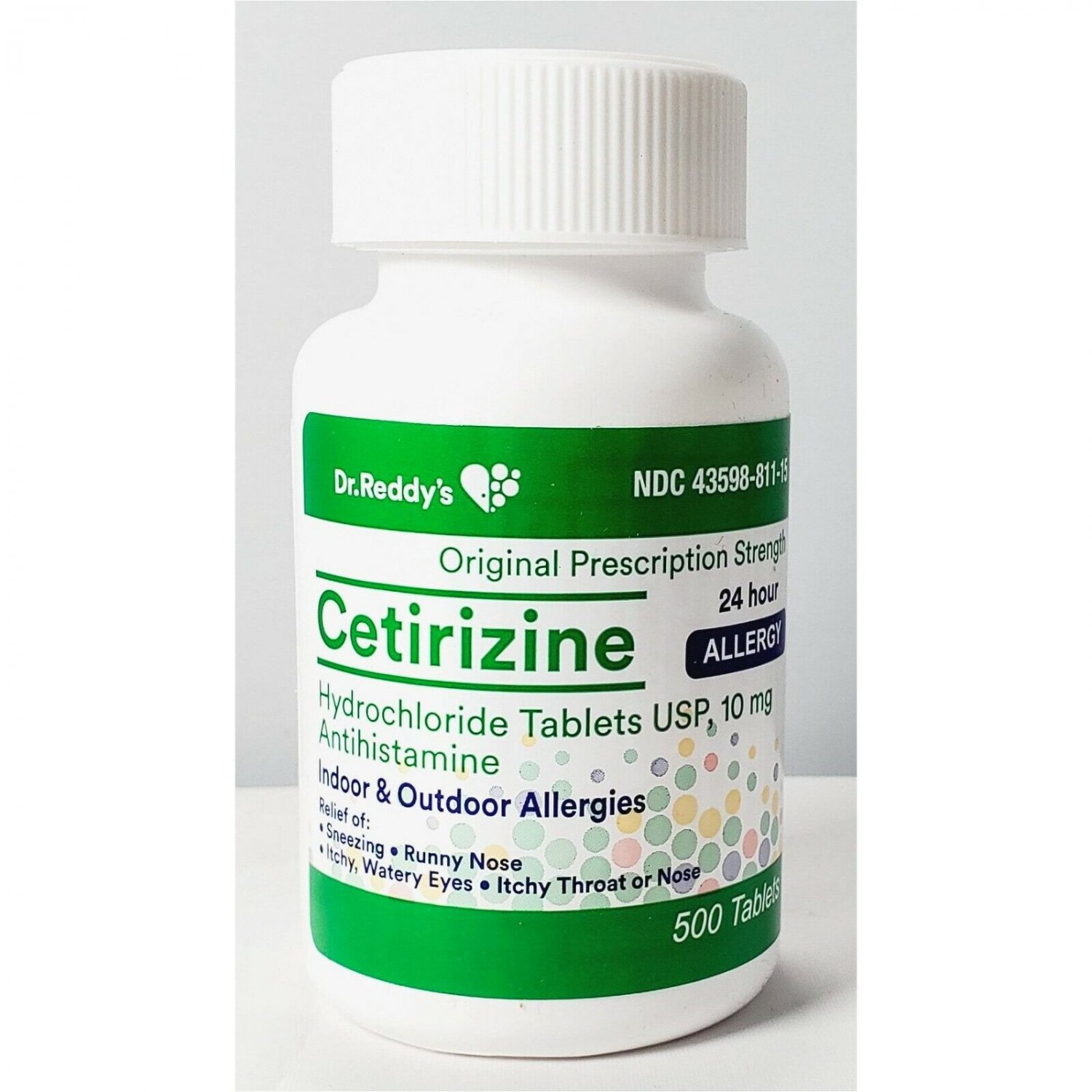 Cetirizine Hydrochloride Antihistamine 10mg Tablets 500ct