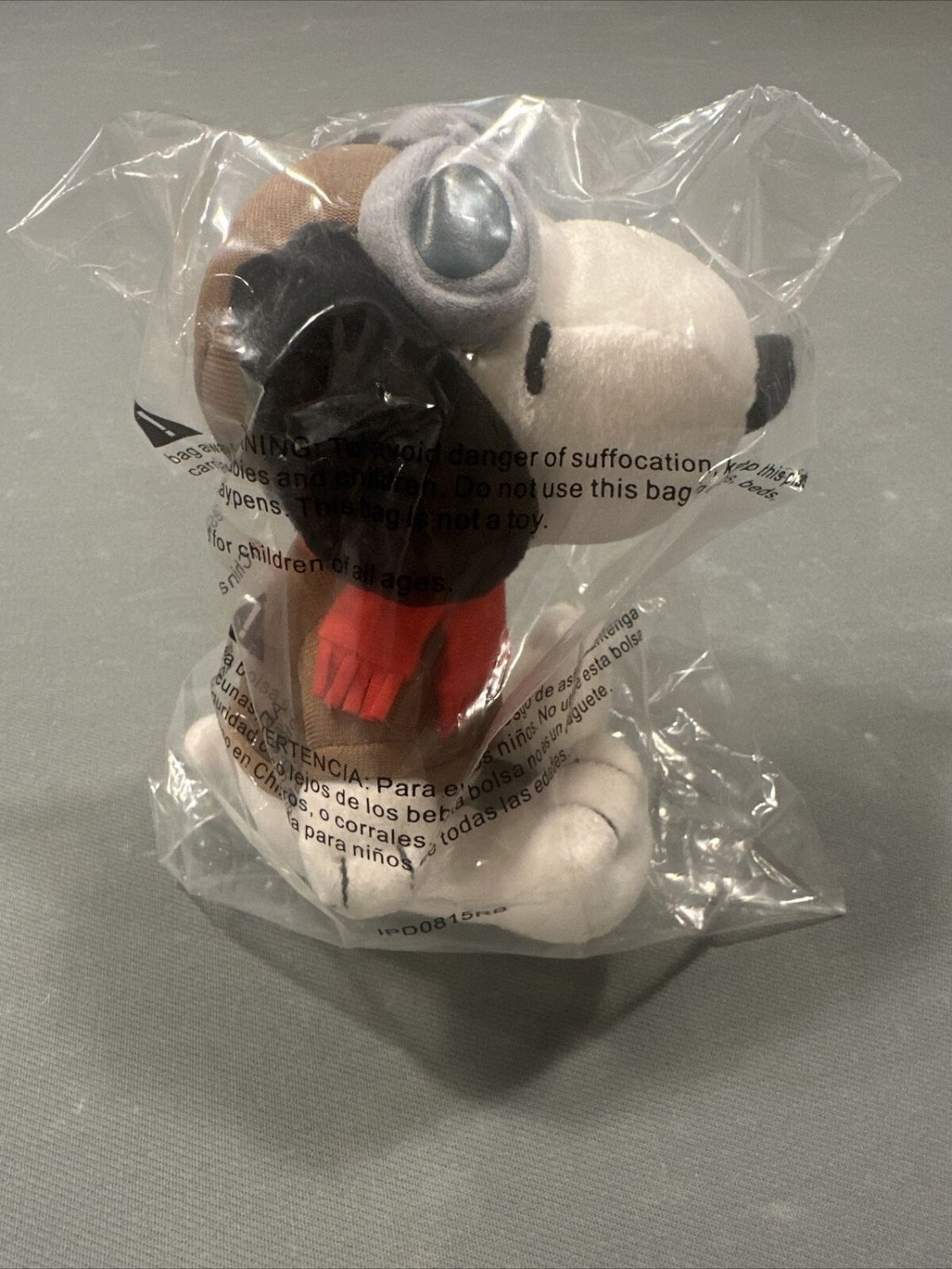 2015 Peanuts Snoopy Plush RED BARON Aviator Pilot MetLife Stuffed Animal