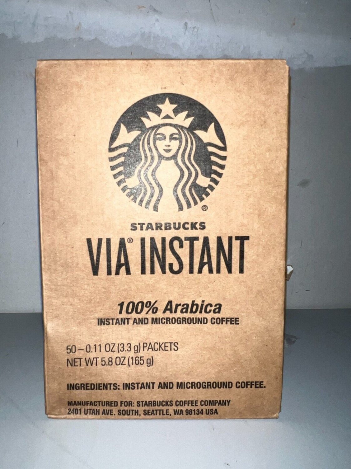 Starbucks via Instant Coffee Dark Roast Packets French 100% Arabica 50 ...