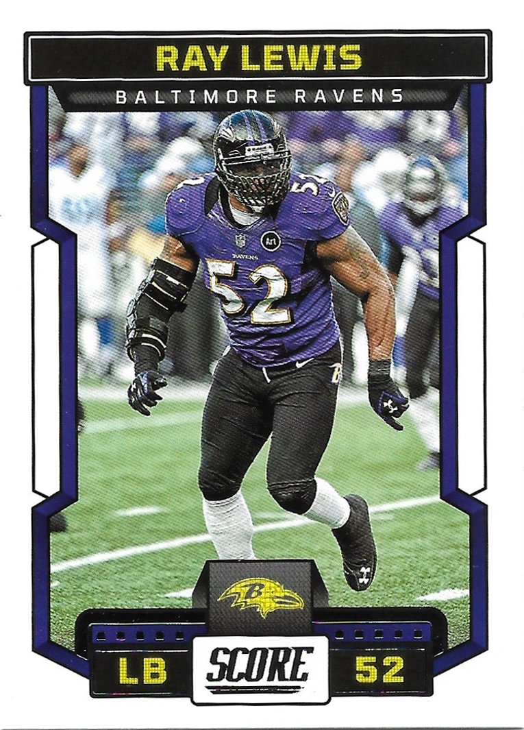 Ray Lewis 2023 Score #195 Baltimore Ravens Football Card