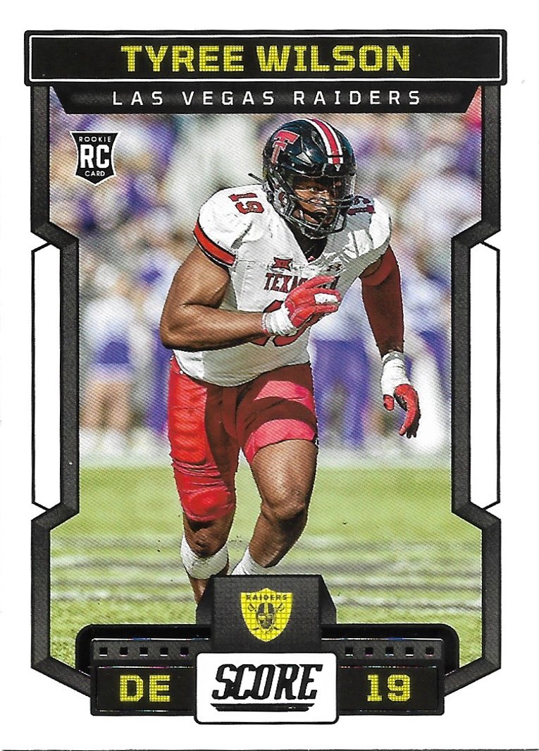 Tyree Wilson 2023 Score Rookie #372 Las Vegas Raiders Football Card