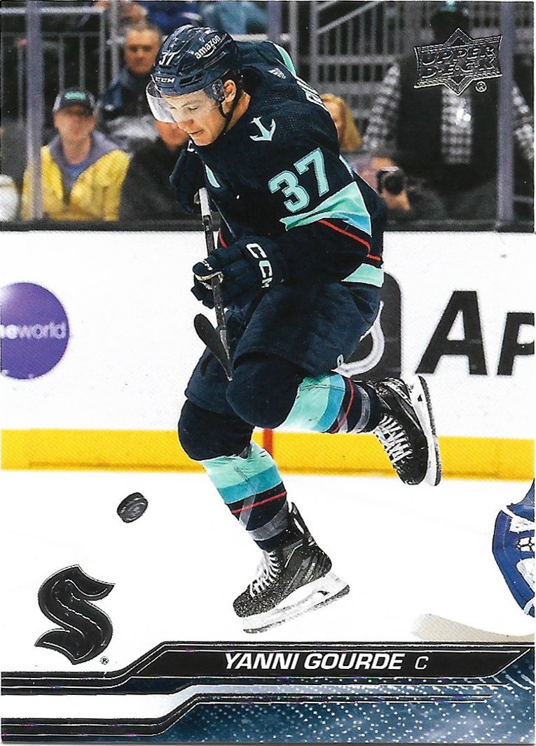 Yanni Gourde 2023-24 Upper Deck #152 Seattle Kraken Hockey Card