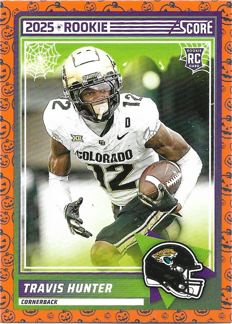 Travis Hunter 2025 Score-A-Treat Pumpkins Rookie #20 Jacksonville ...