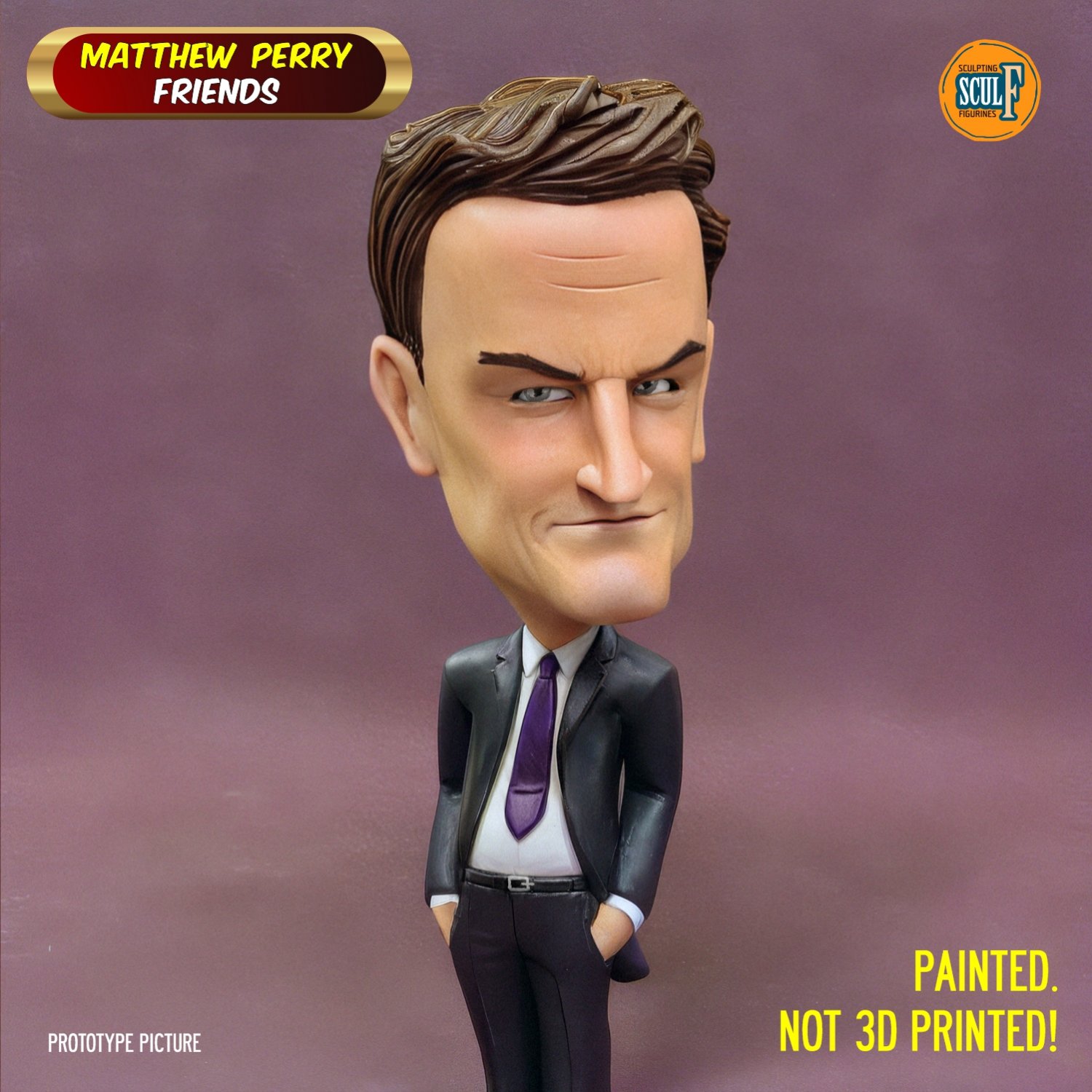 Figure Figurine Matthew Perry statue caricature style 1/10
