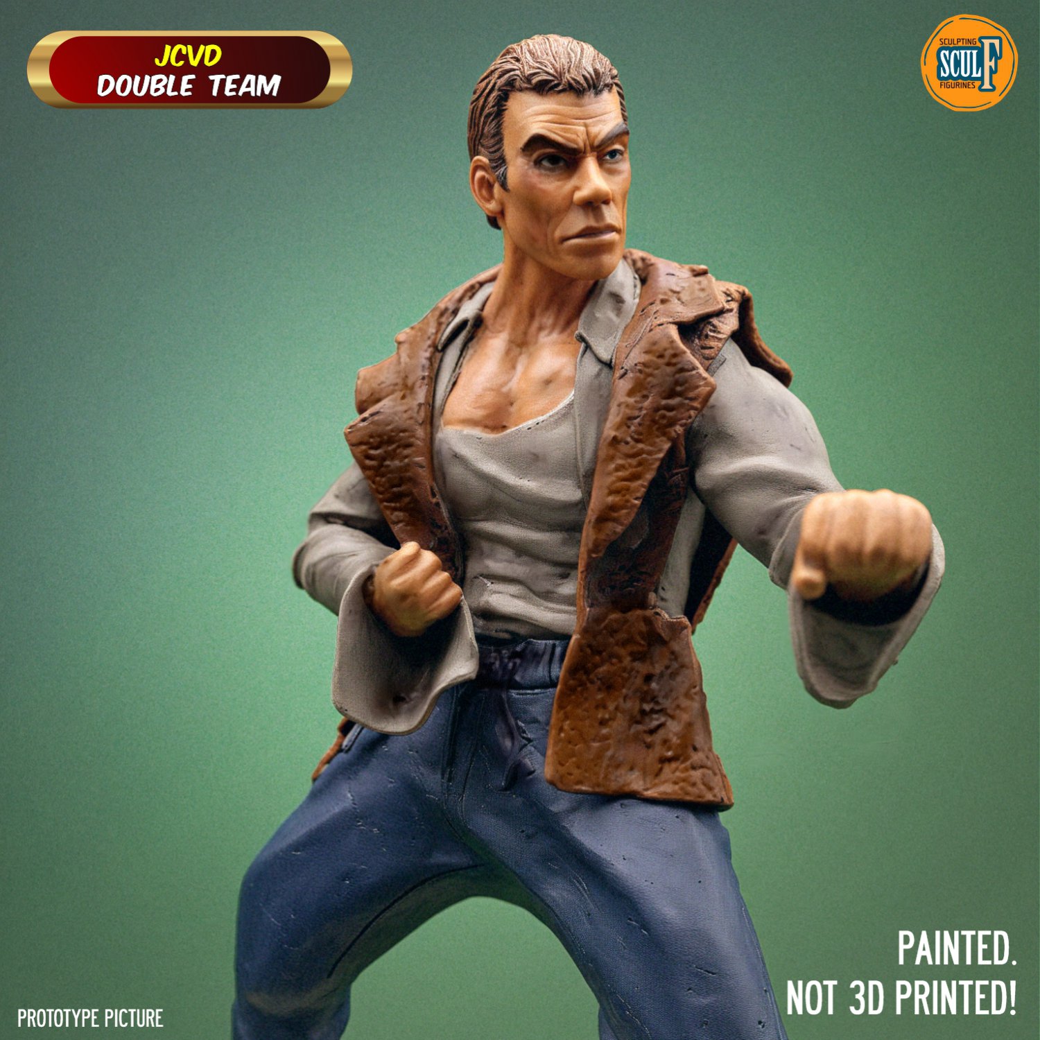 Jean Claude Van Damme Double Team JCVD statue toy figure