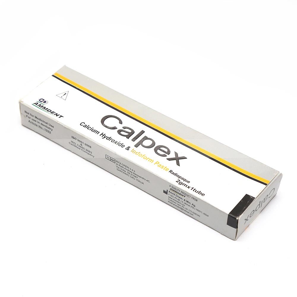 Ammdent dental calpex calcium hydroxide with lodoform paste radiopaque