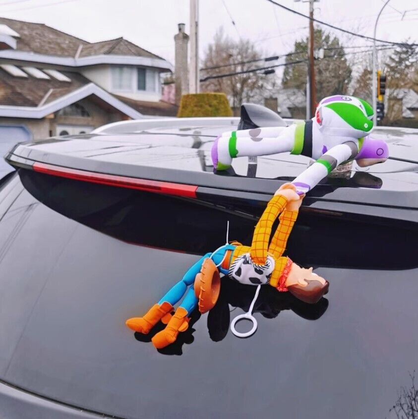 Wonder Toy Story Woody rescue Buzz Doll Outside Car Hanging plush