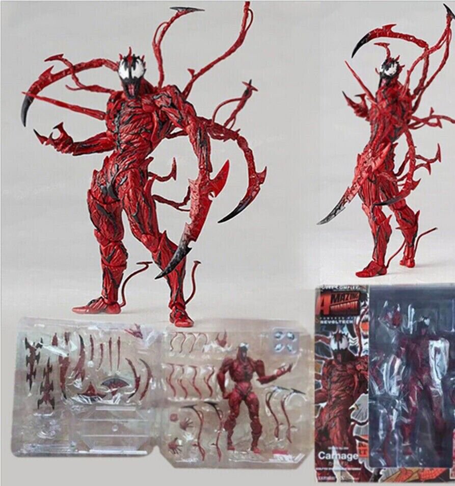Cool KAIYODO Figure Complex Amazing Yamaguchi No.008 Carnage 6” Action ...