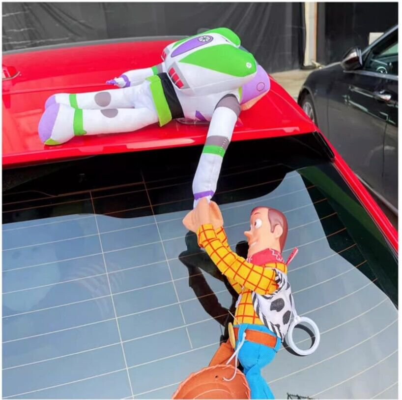 Best Toy Story Sheriff Woody help Buzz Outside Car/Motorcycle Hang Doll toy