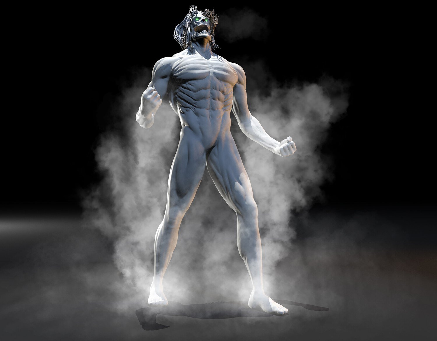 Eren Screaming from Attack on Titan STL FILE 3D model