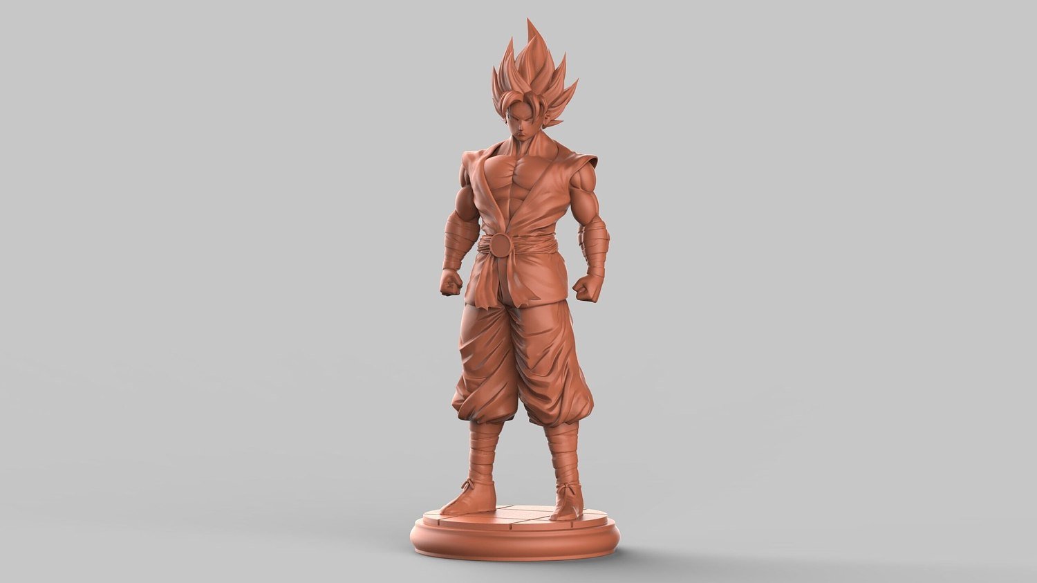 Goku Standing from Dragon Ball STL FILE 3D model