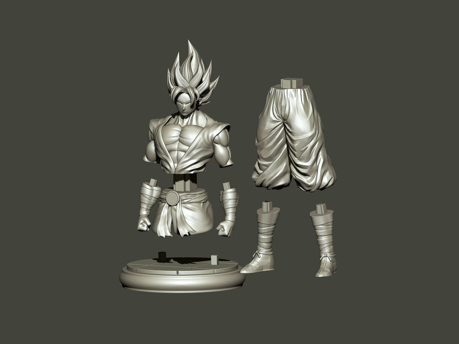 Goku Standing from Dragon Ball STL FILE 3D model