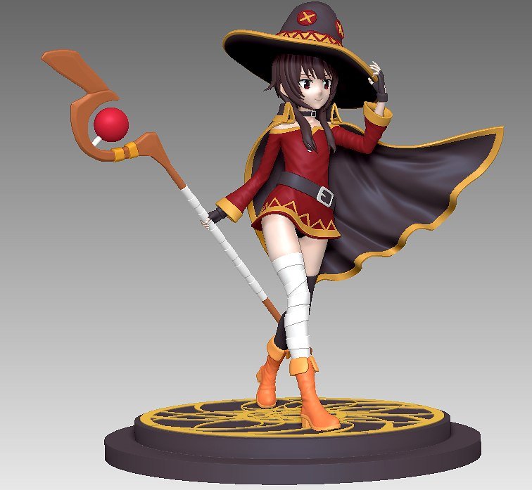 Megumin from Konosuba STL FILE 3D model
