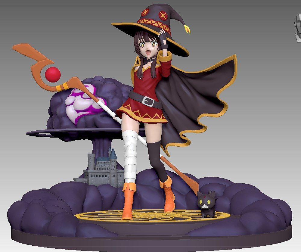 Megumin from Konosuba STL FILE 3D model