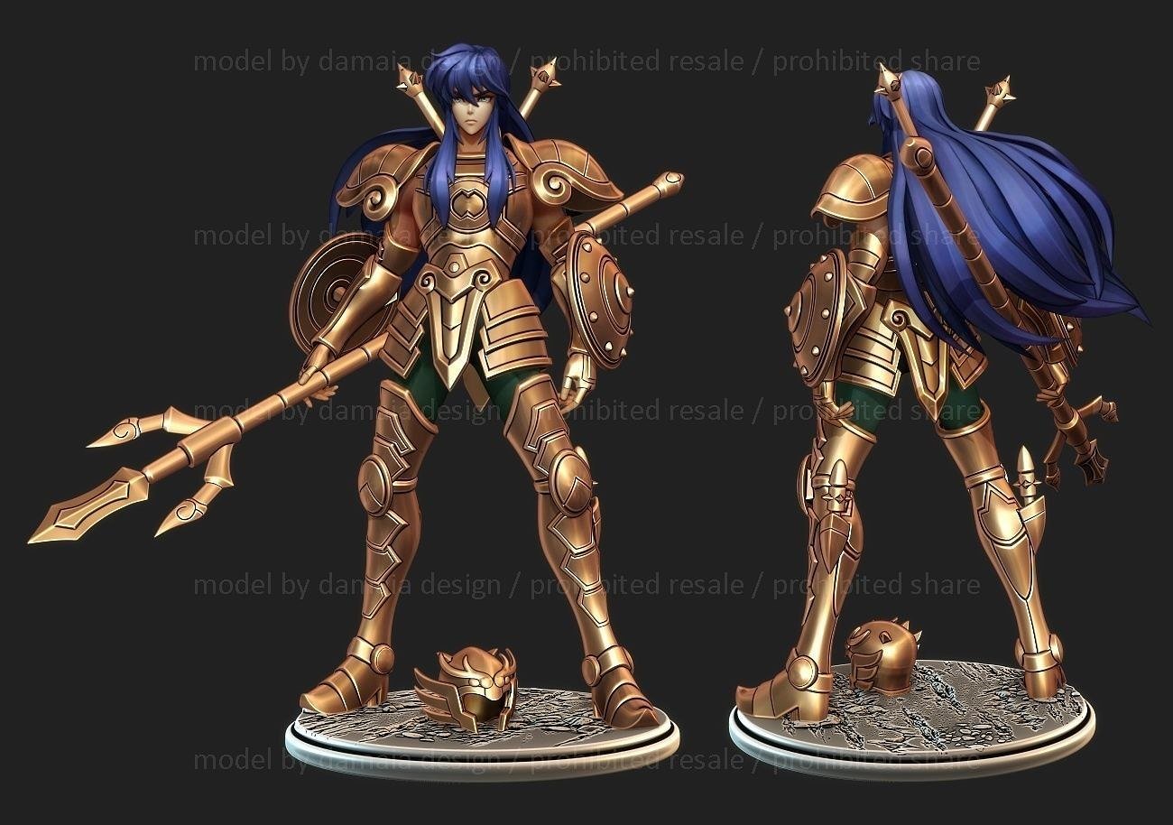 Shiryu Libra From Saint Seiya STL FILE 3D model